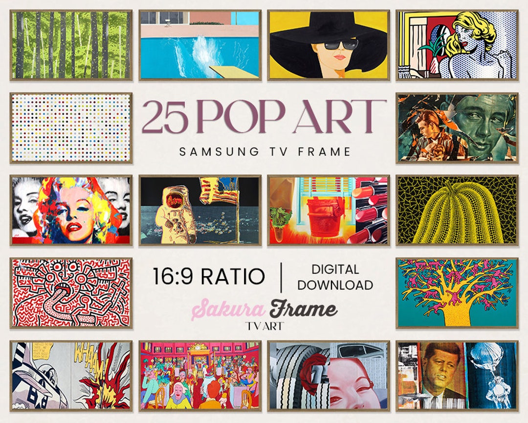 Pop Art Gallery - 25 Bold 4K Artworks for Samsung Frame TV (digital ...