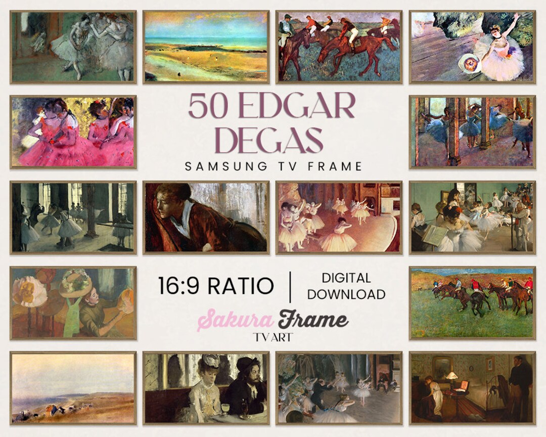 50 Edgar Degas Frame TV Art Gallery – Ballet & Impressionist 4K Digital ...