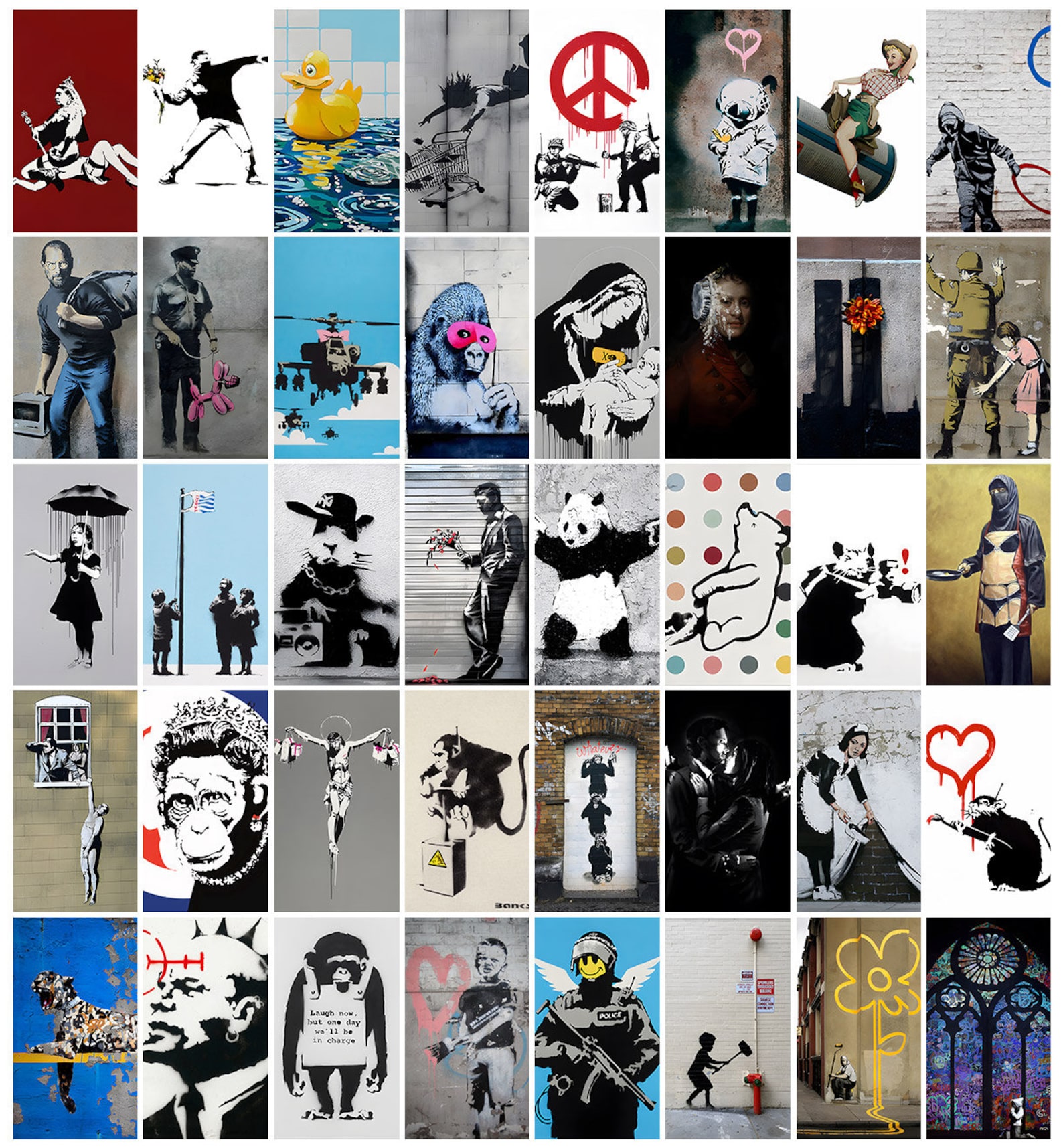 Banksy Art 4K Vertical Bundle for Samsung Frame TV (digital Download ...