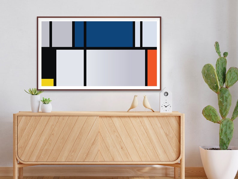 25 Piet Mondrian 4k Samsung Frame TV Art Collection, Frame TV Abstract Art Bundle, Digital Art ...