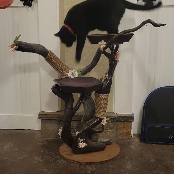Driftwood Cat Tree - Etsy