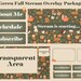 Cozy Green Autumn Twitch Overlay Package, Cute Fall Animated Stream ...