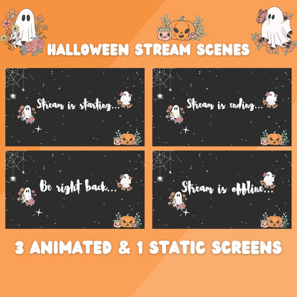 Halloween Starting Screens - Etsy