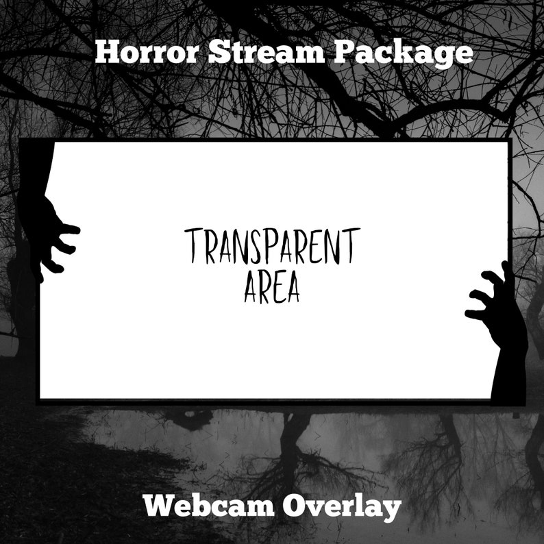 Halloween Horror Stream Overlay Package for Twitch, Dark Spooky Shadow ...