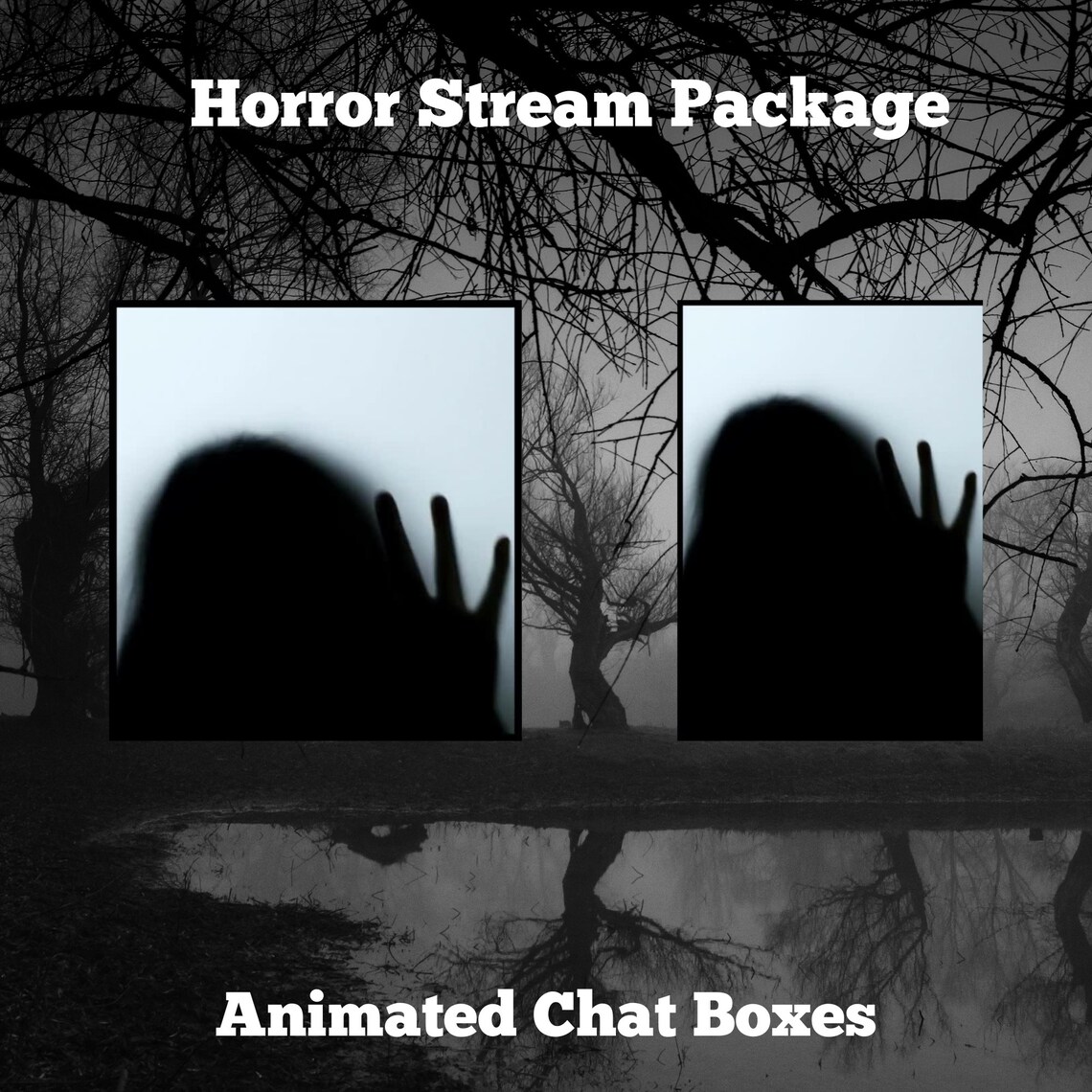 Halloween Horror Stream Overlay Package for Twitch, Dark Spooky Shadow ...