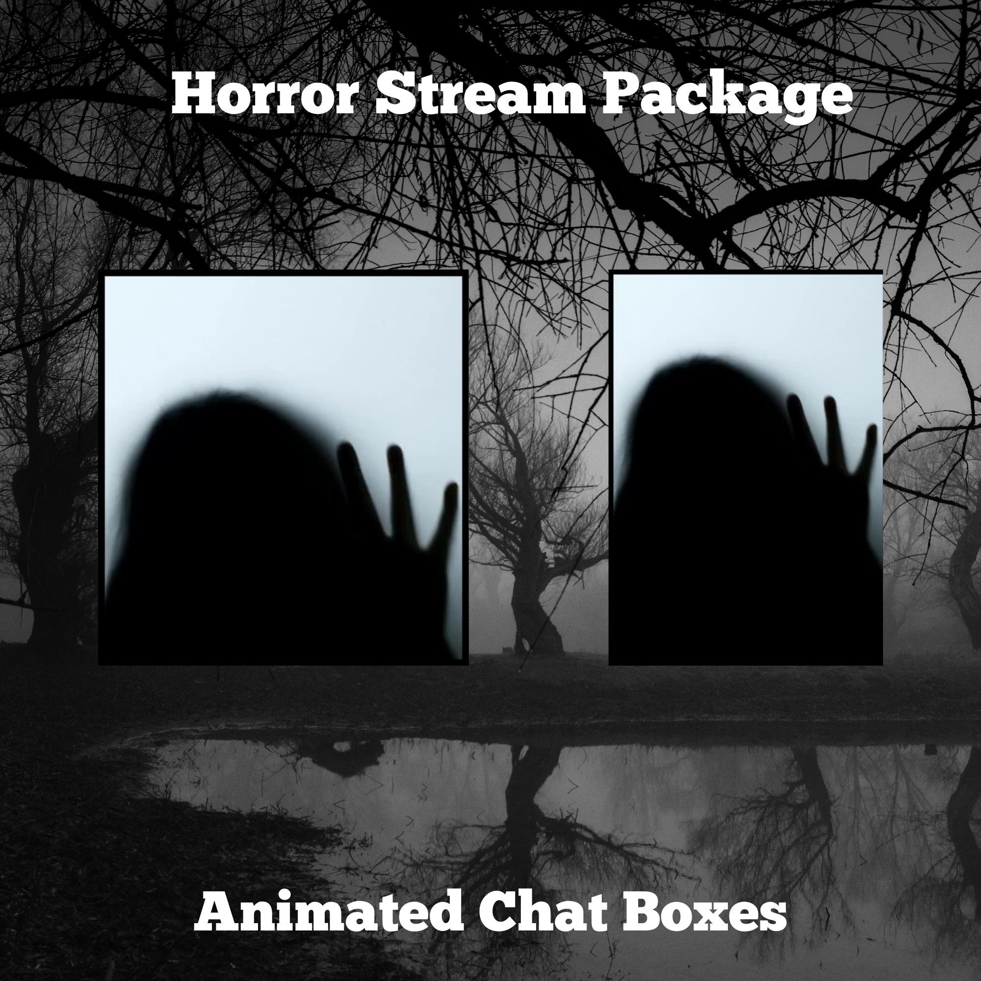 Halloween Horror Stream Overlay Package for Twitch, Dark Spooky Shadow ...