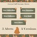 Cozy Green Autumn Twitch Overlay Package, Cute Fall Animated Stream ...