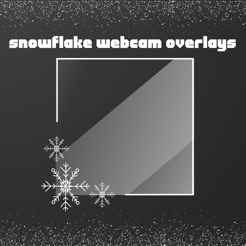 Cozy Snowflake Webcam Overlays for Streaming on Twitch & Youtube ...