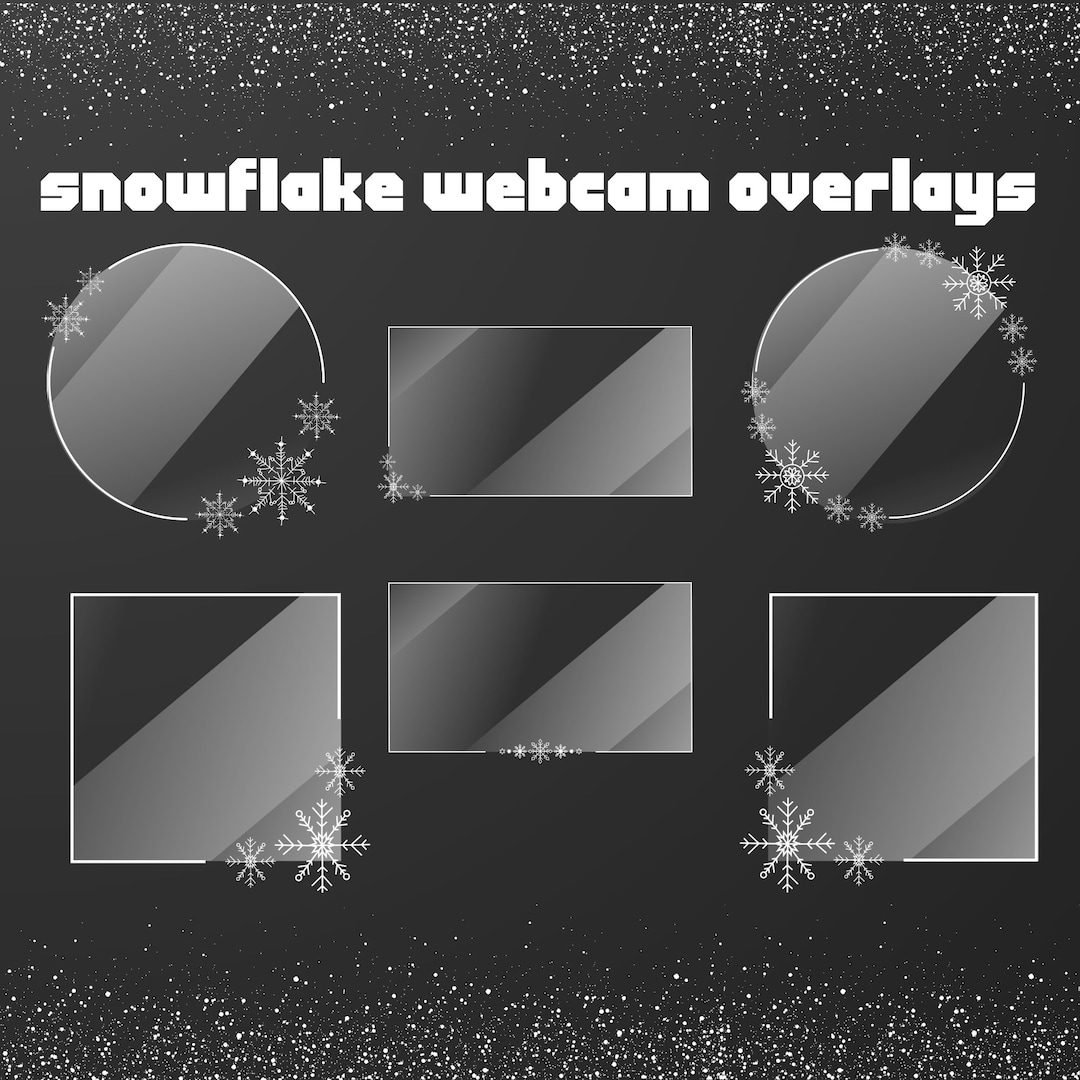 Cozy Snowflake Webcam Overlays for Streaming on Twitch & Youtube ...