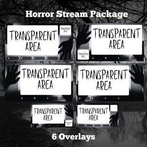 Halloween Horror Stream Overlay Package for Twitch, Dark Spooky Shadow ...