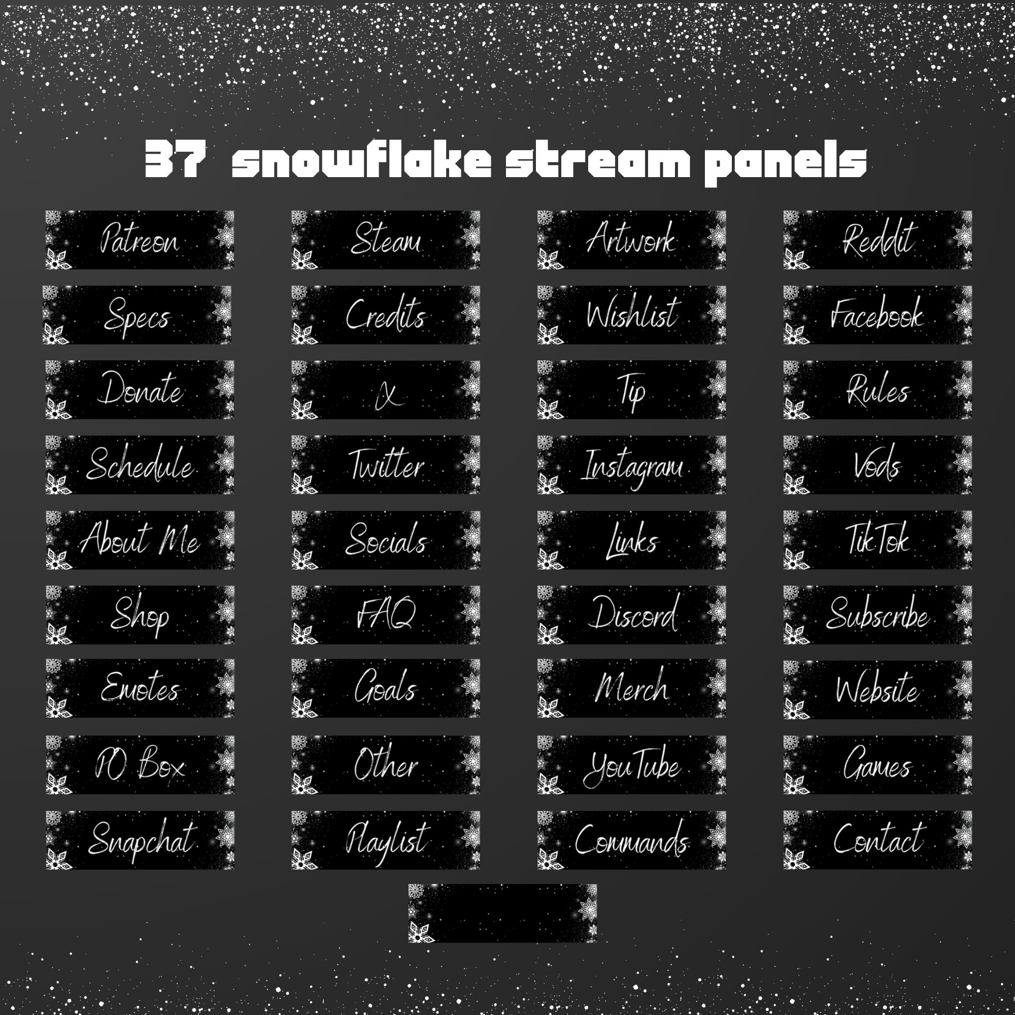 Animated Stream Overlay Package for Twitch | Cozy & Snowy Christmas ...