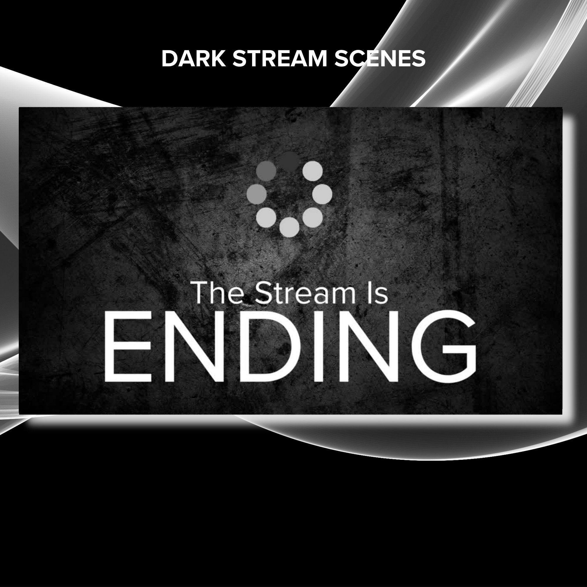 Animated Dark Stream Scenes for Twitch, Starting Soon, Ending Soon, Be ...