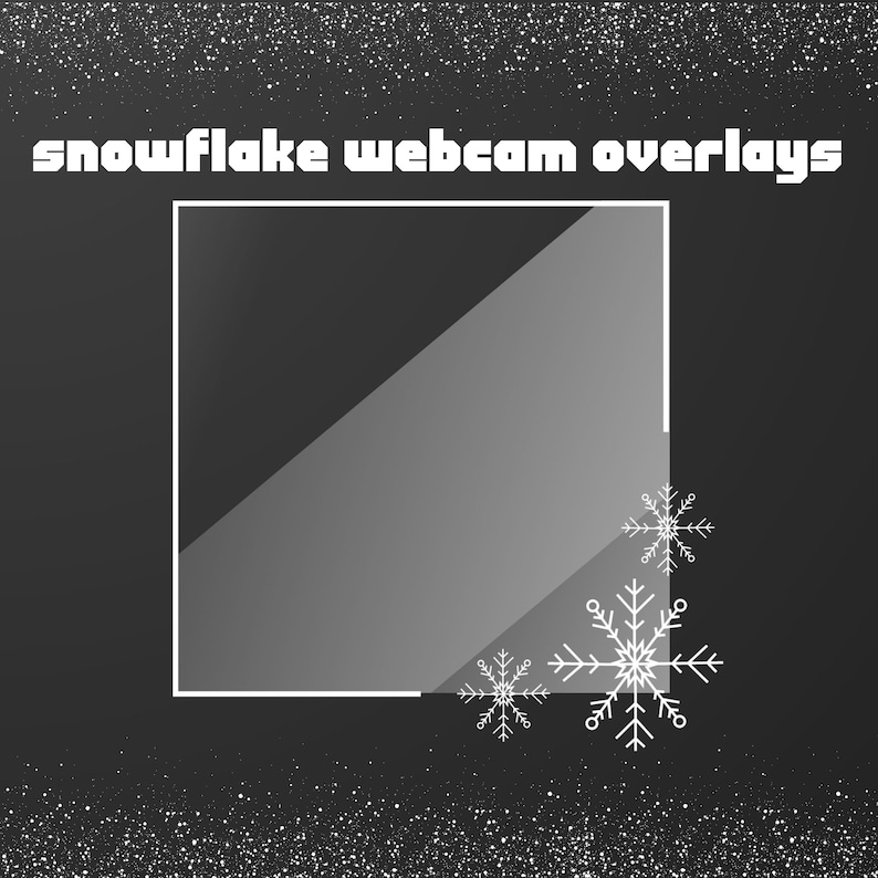 Cozy Snowflake Webcam Overlays for Streaming on Twitch & Youtube ...