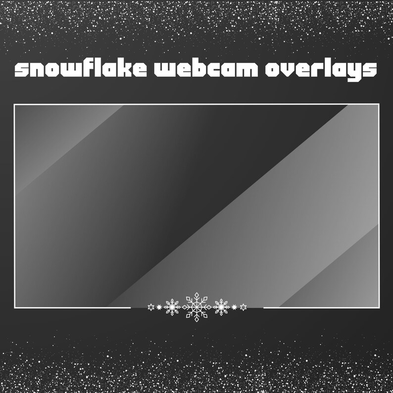Cozy Snowflake Webcam Overlays for Streaming on Twitch & Youtube ...