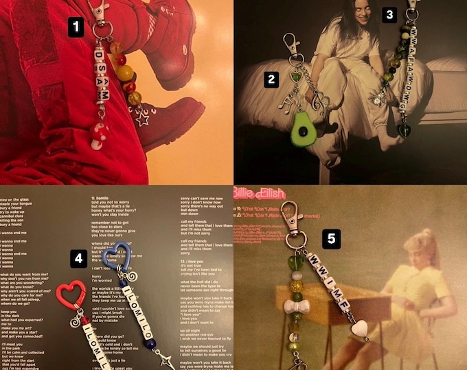 Billie Eilish Phone Charm || Y2K Style Keychain || Eilish Album ...
