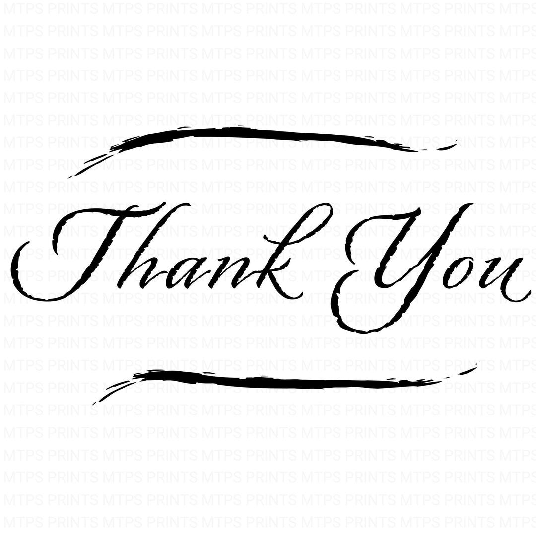 Thank You Message SVG | Scalable Vector Art for DIY Notes & Gifts ...