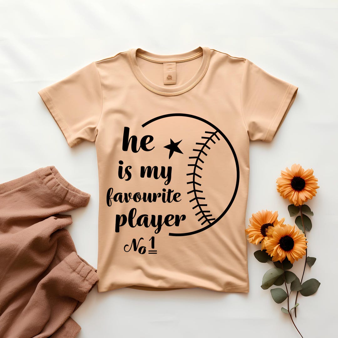 Baseball Trophy SVG With My Favorite Player Theme Cheap Custom T-shirt ...