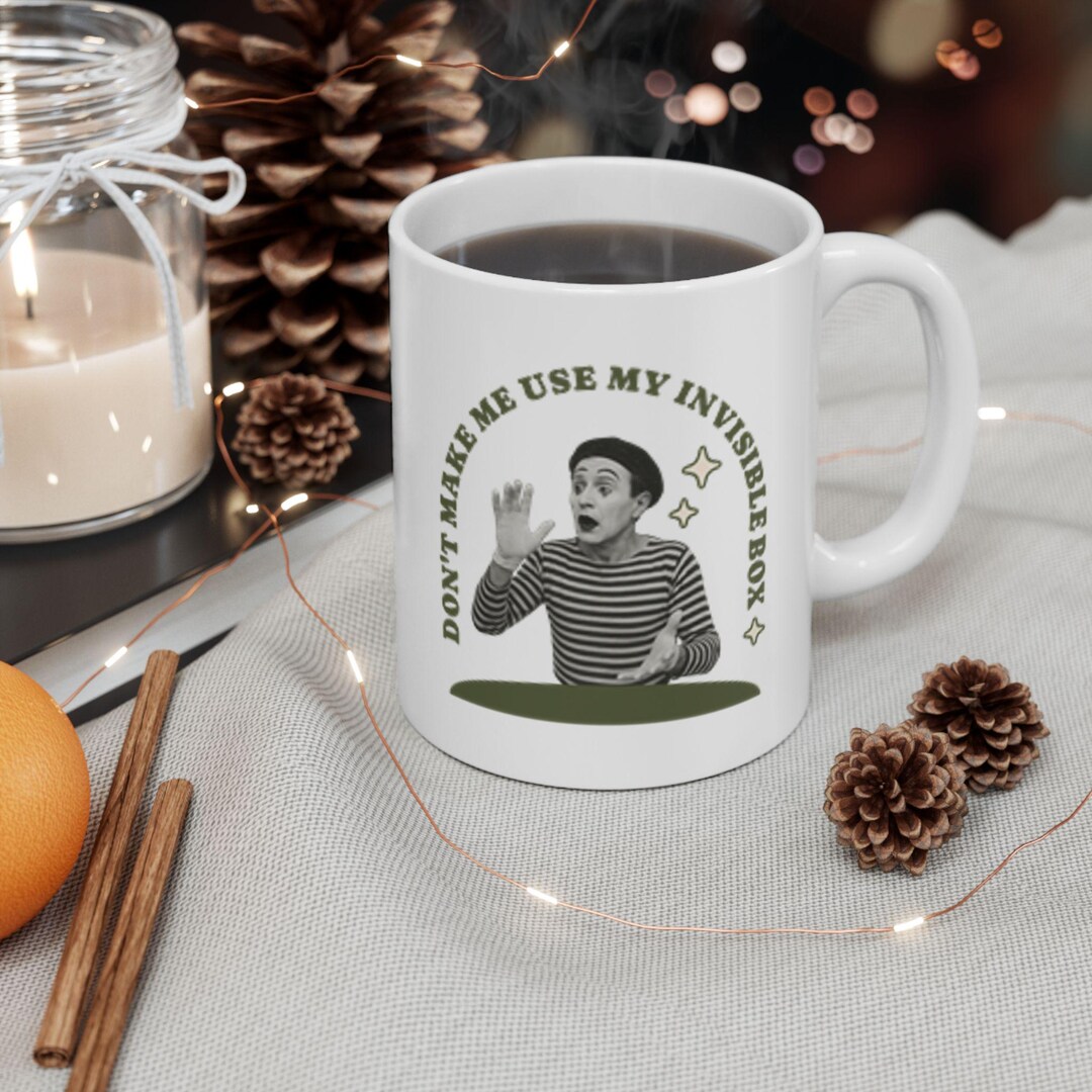 Sarcastic Coffee Mug | Humorous Mime Art Design | Funny Gift for ...