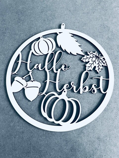 Door Wreath Fall DXF SVG Laser Cut - Etsy