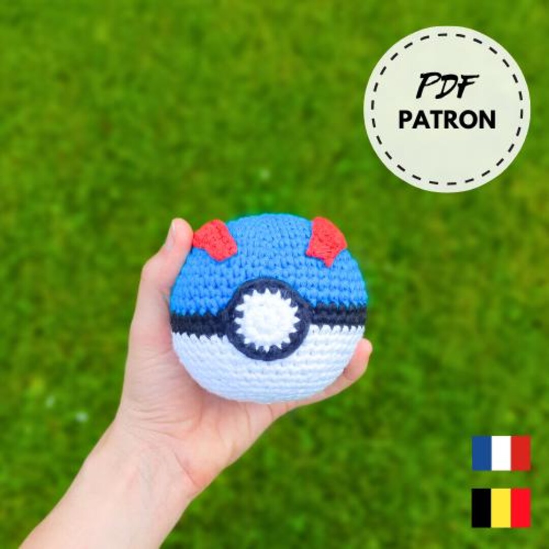 Superball Crochet Pattern, Amigurumi, PDF to Download in French, Crochet Cuddly Toy, Handmade ...