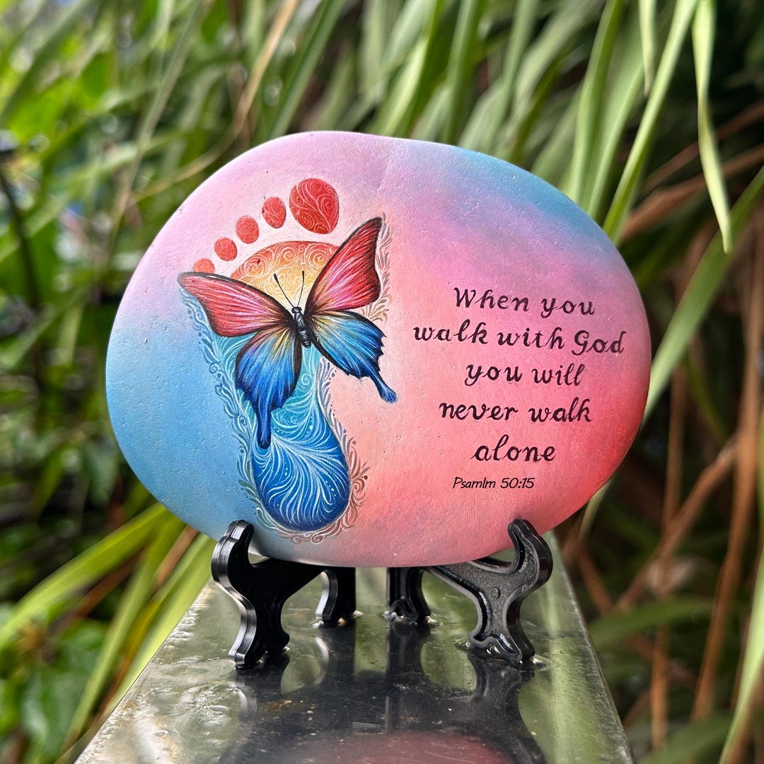 Hand Painted Bible Verse Stones, Custom Bible Verses, Bible Verse Gifts ...