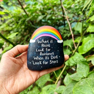 Painted Rocks Motivational Stone Pebble Art LGBTQ Art Unique Gifts ...