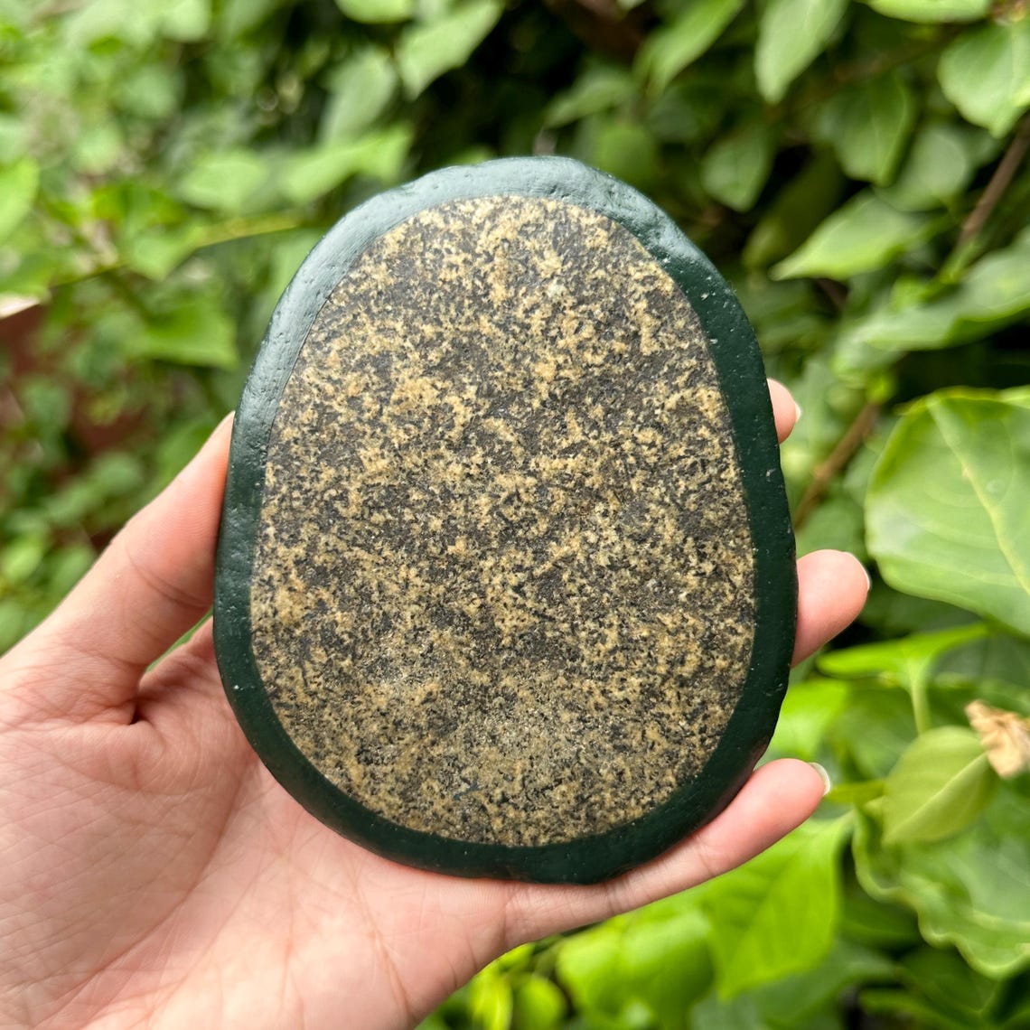Hand Painted Fairy Stone – Enchanted Forest Art Rock, Fantasy Nature ...