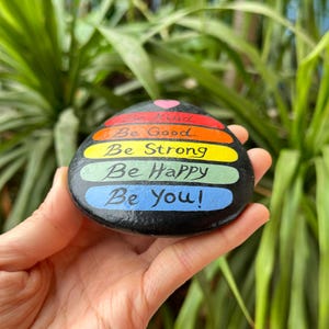 Painted Rocks| Motivational Rocks| Pebble Art| LGBTQ Art| Unique Gifts ...