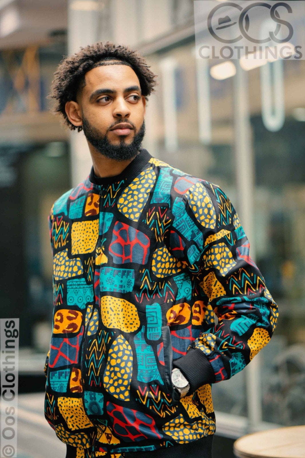 Ankara Bomber Jacket/ Danshiki African Jacket/ African Men Clothing - Etsy
