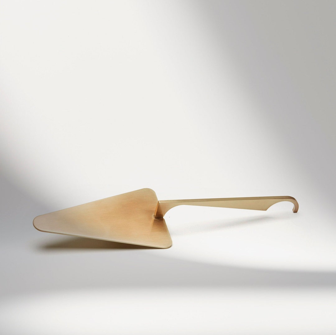 Cake Server Gold Modern Design Cake Server in Brass - Etsy