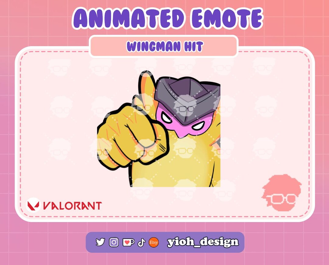 Carnalito Wingman Punch/ Animated Emote, Valorant Animated Emote ...