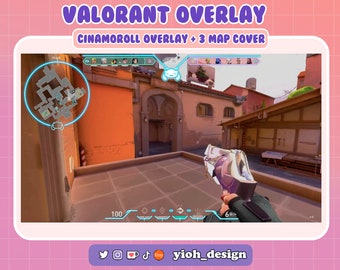 Mymelod Pink Valorant Overlay 3 Map Cover / HUD Valorant Game / Pink ...
