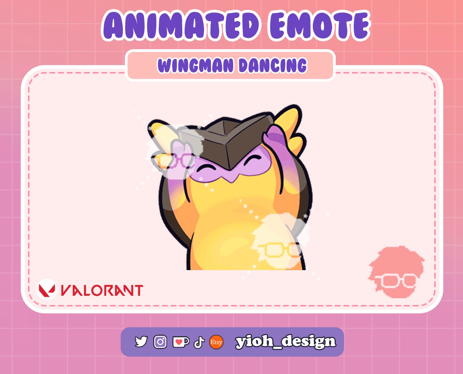 Carnalito Wingman Dancing/ Animated Emote, Valorant Animated Emote ...