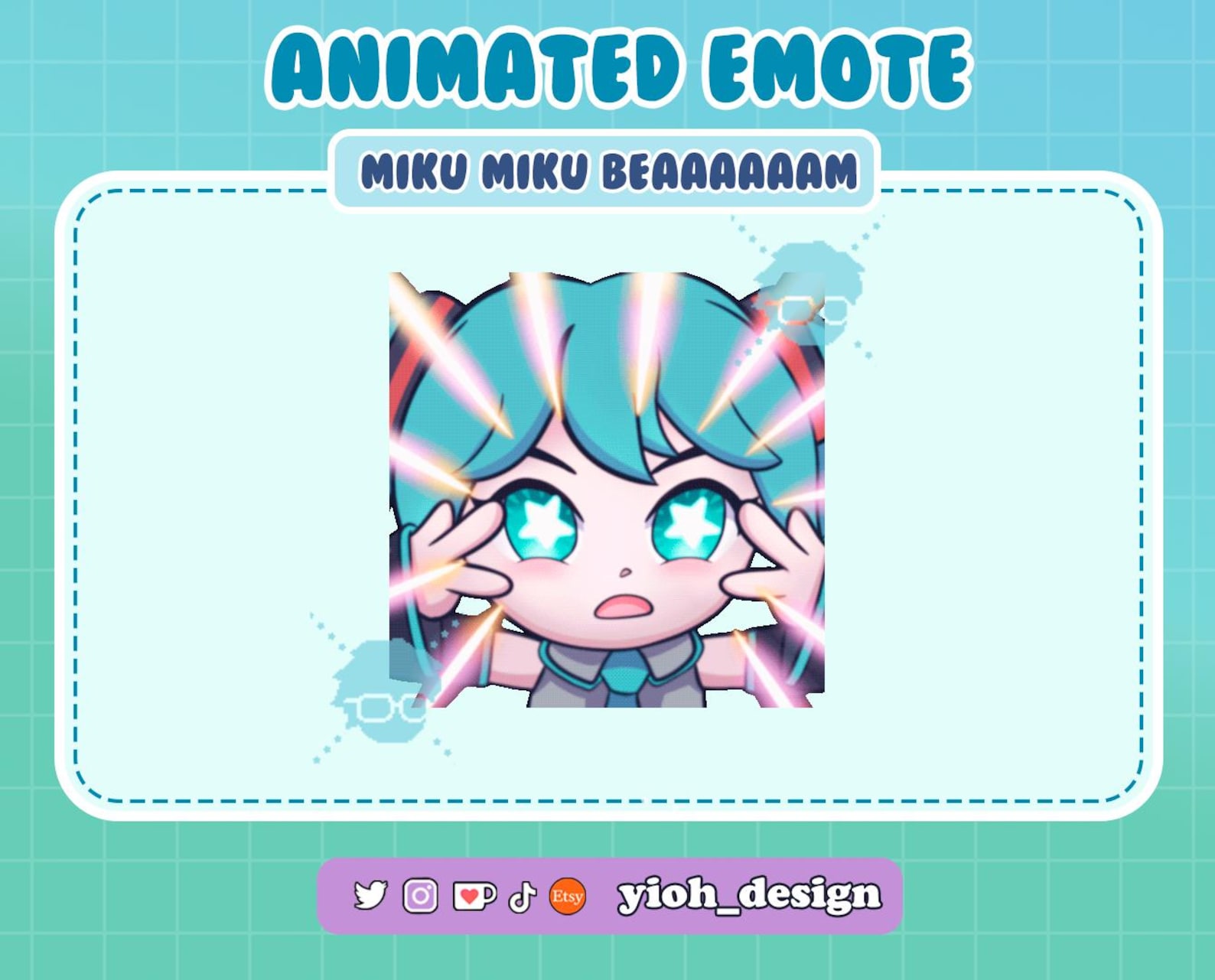 Hatsune Miku Miku Beam/ Animated Emote, Valorant Animated Emote Youtube ...