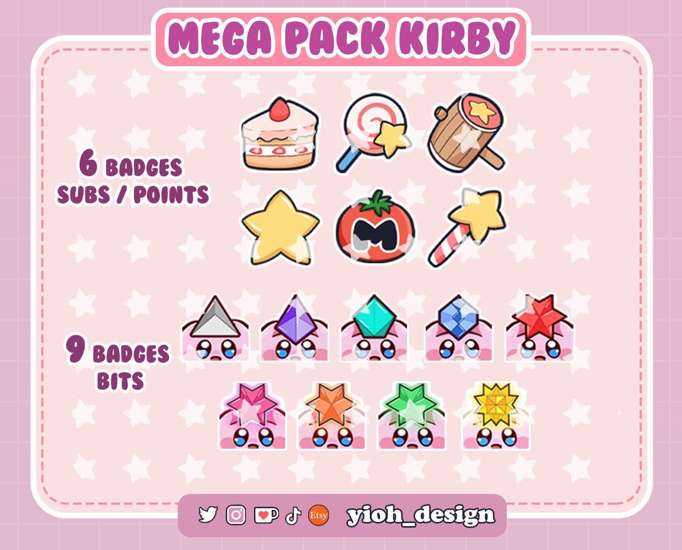MEGA PACK KIRBY Theme Streaming / Twitch Animated Stream Screen ...