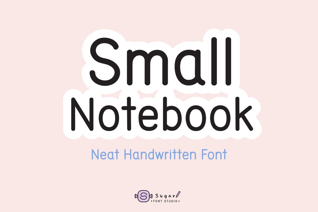 Neat Handwriting Font, Small Notebook Style (OTF, TTF) - Etsy