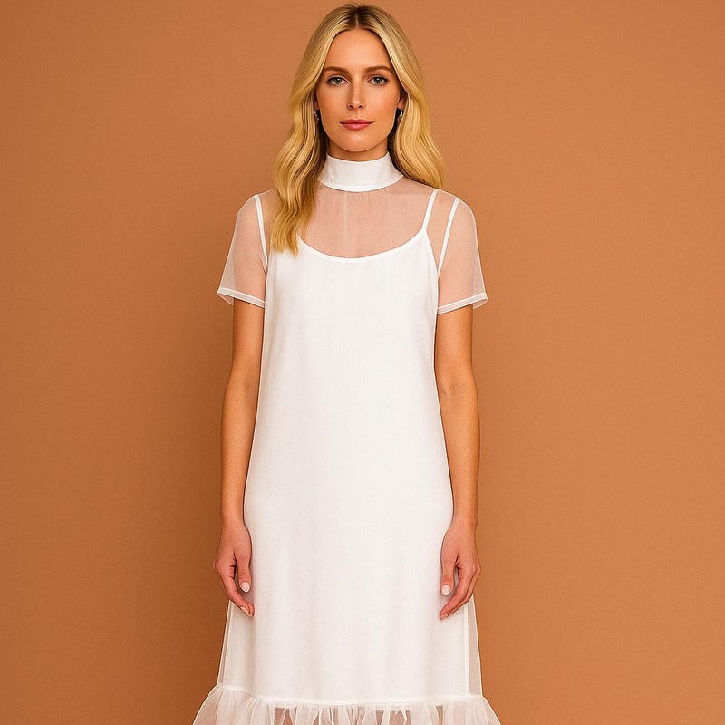 Sheer Overlay Top - Etsy