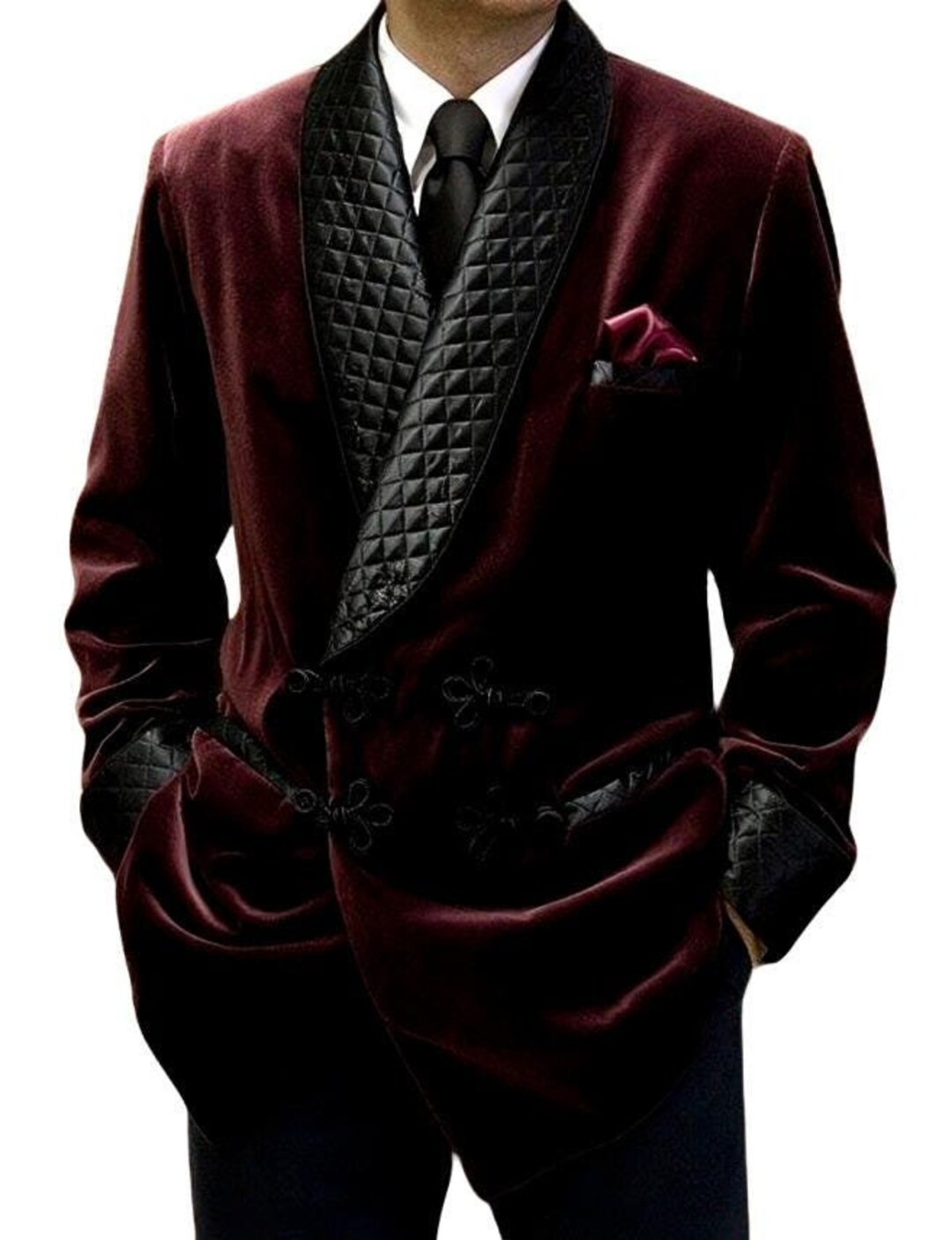 Classic Smoking Jacket for Men | Stylish Velvet Robe | Formal ...