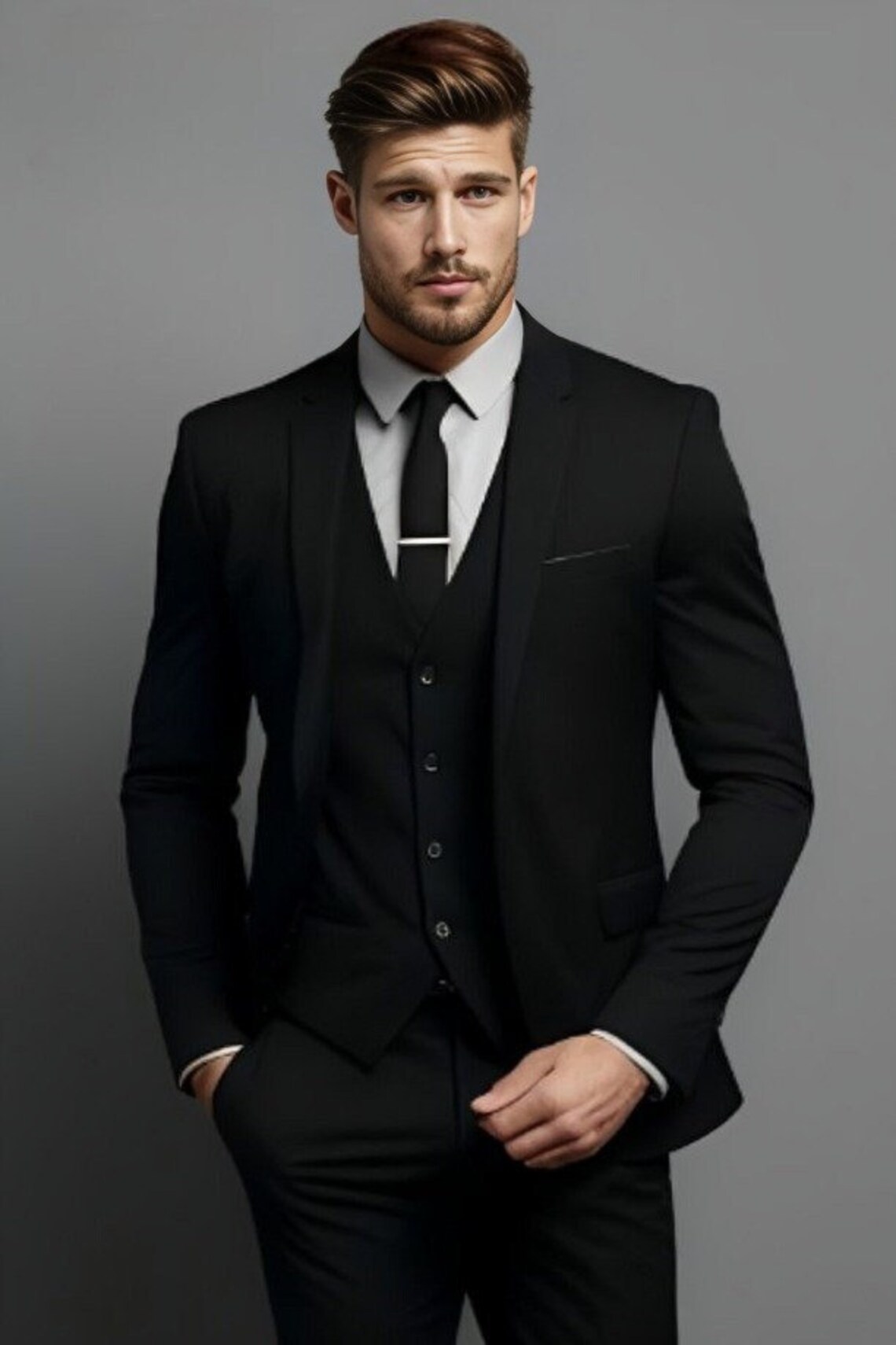 Classic Tailored 3-piece Suit for Men | Wedding, Business, Formal ...