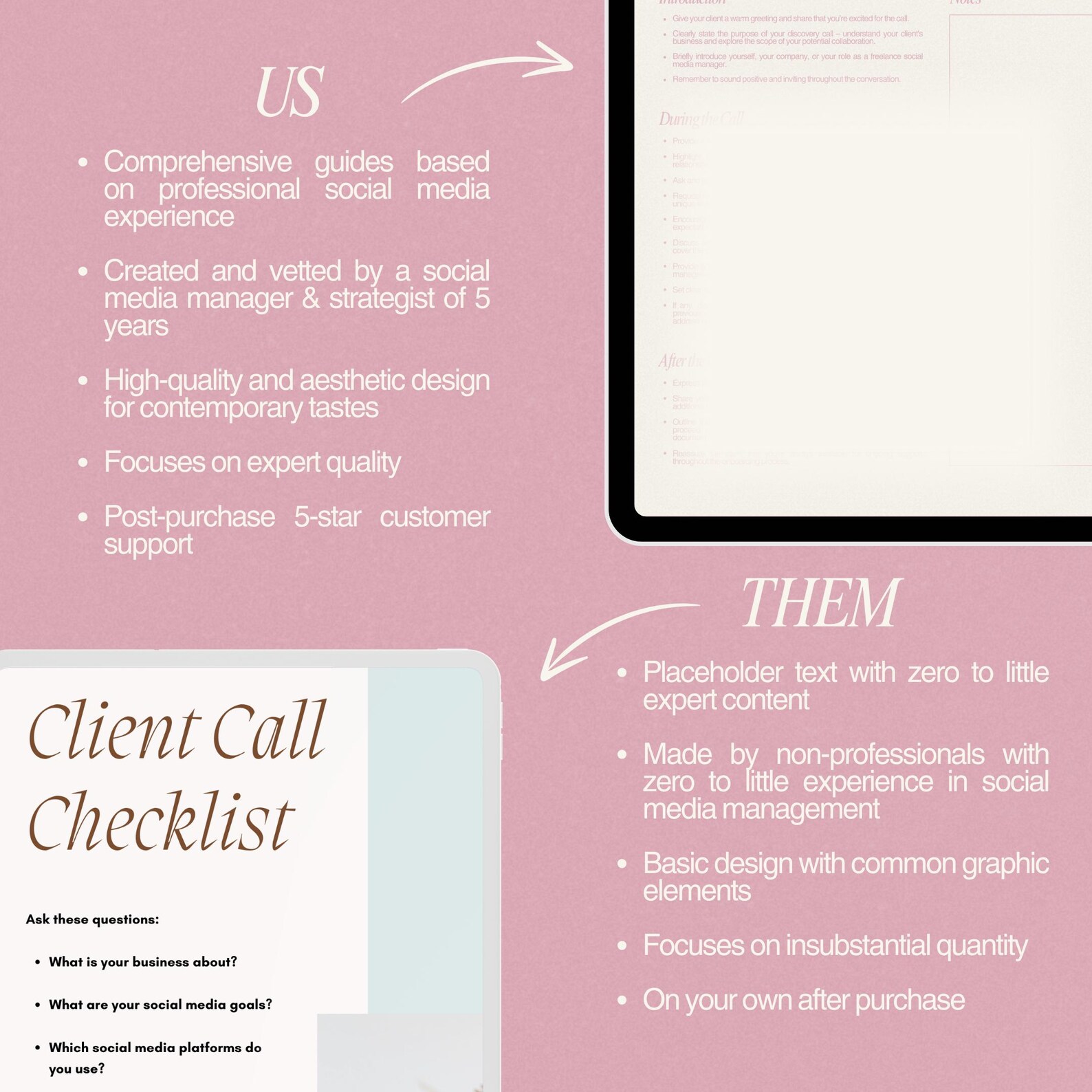 Social Media Client Discovery Call Checklist Guide Discovery Call Template for Social Media ...