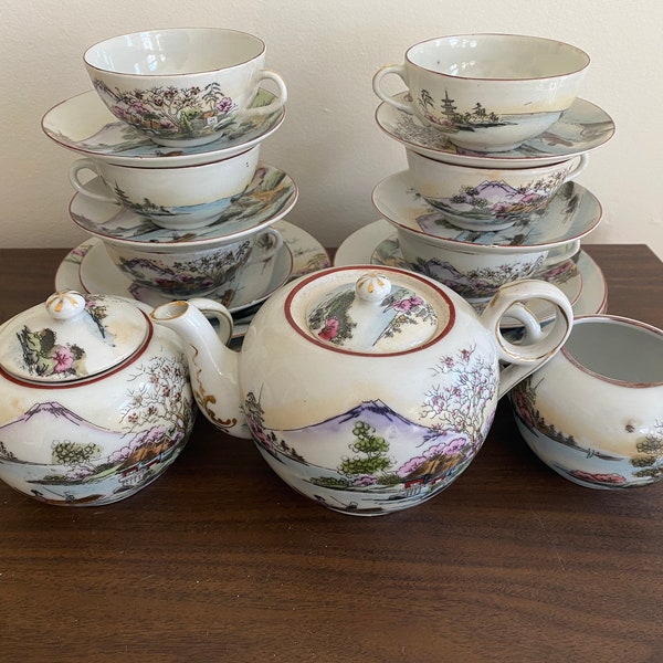 Japanese Tea Set Antique - Etsy