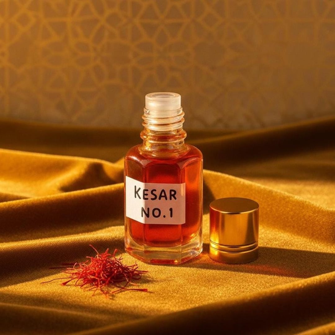 Handmade Saffron Attar – Natural Saffron Oil, Pure Kashmiri Kesar ...