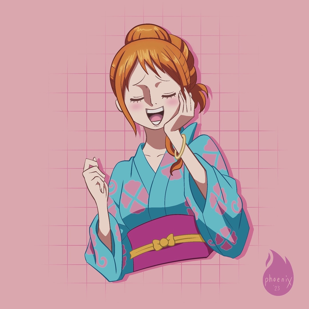 Wano Arc - Nami | Square Art Print - Etsy