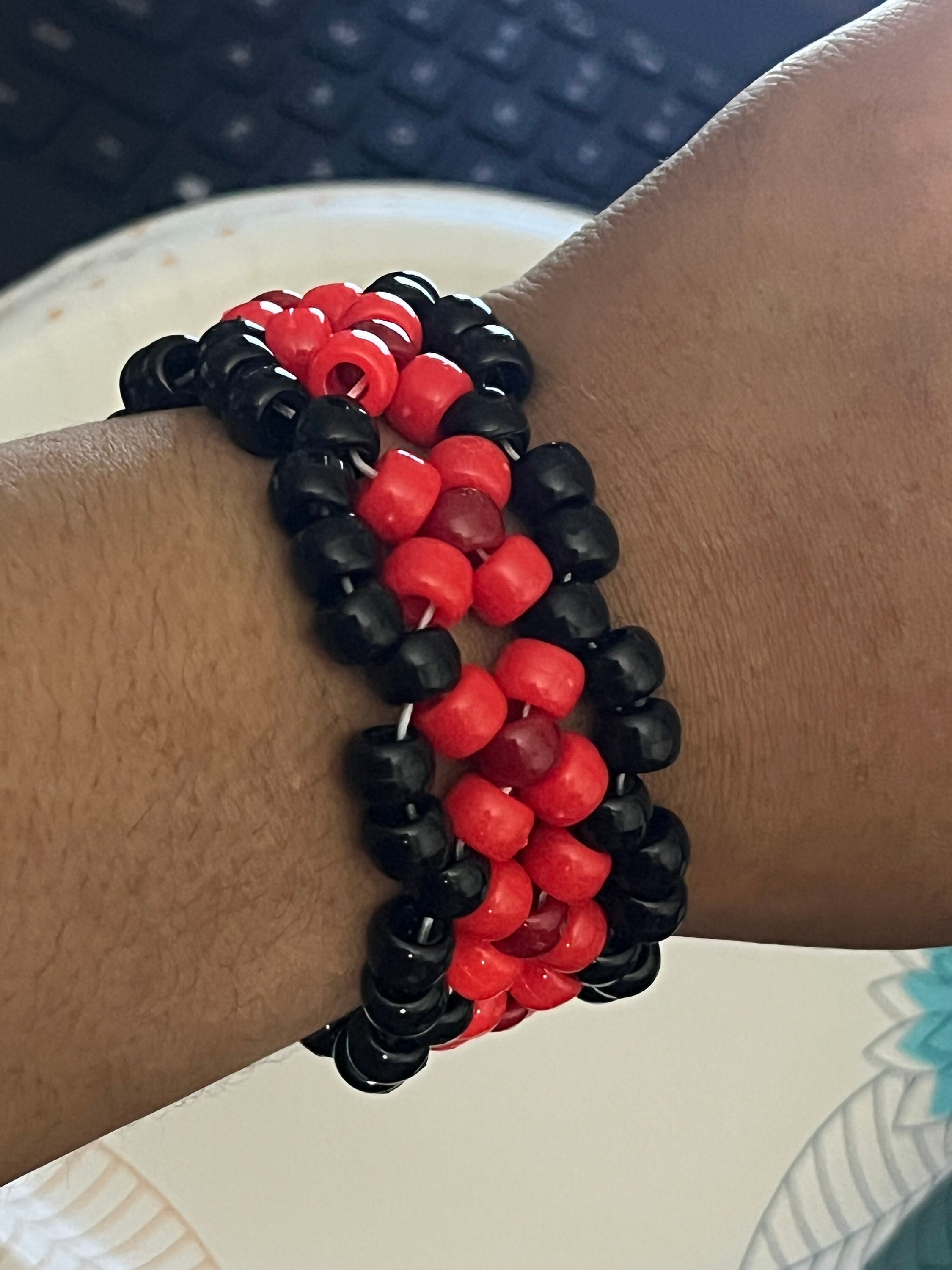 Vamp Red Kandi Cuff - Etsy
