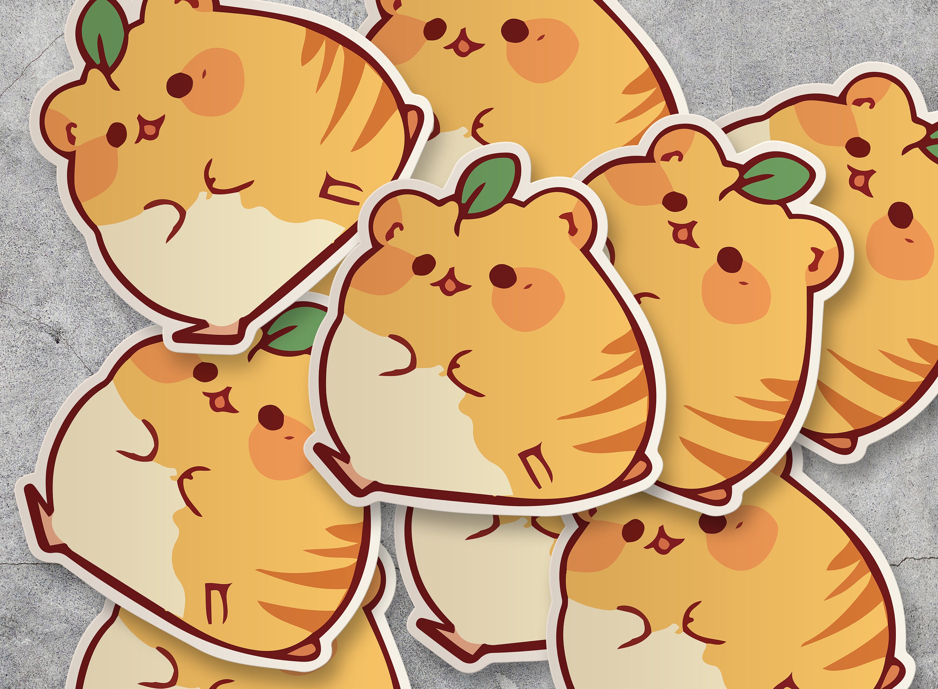 Kawaii Hamster Stickers - 15 Cute Pngs, Ready to Print - Etsy