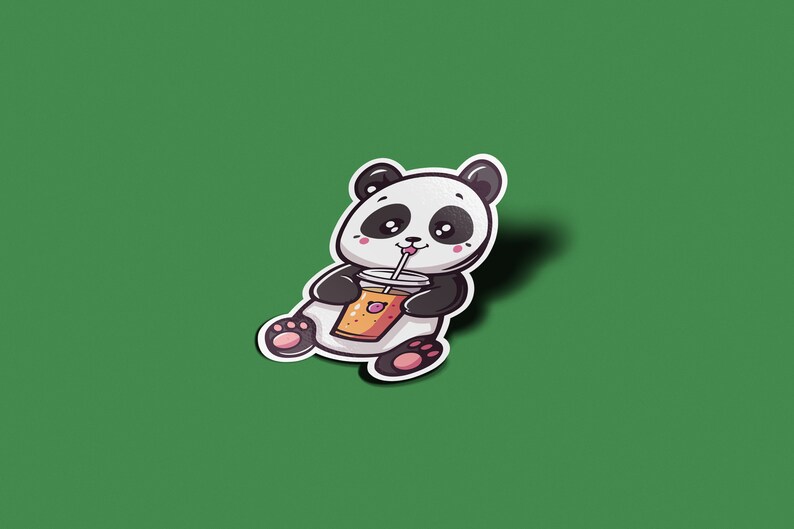 Kawaii Panda Stickers Pack - Cute Panda Pngs, Printable & Digital ...