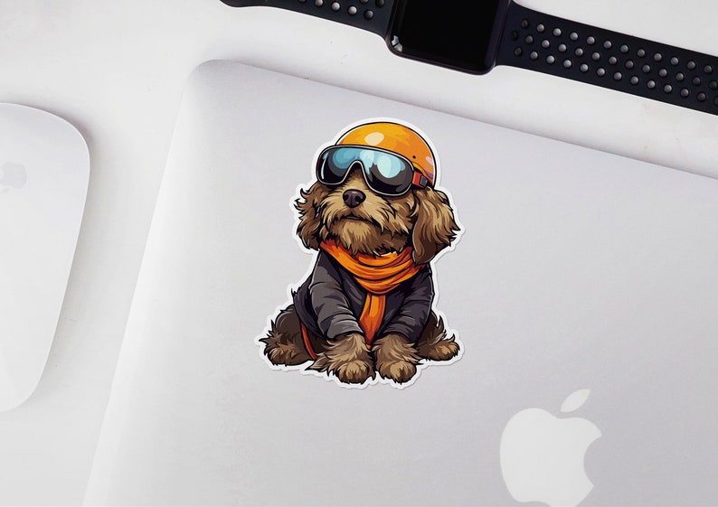 Skateboard Dog Stickers Set - 20 Pngs, Print and Cut & Digital Download ...