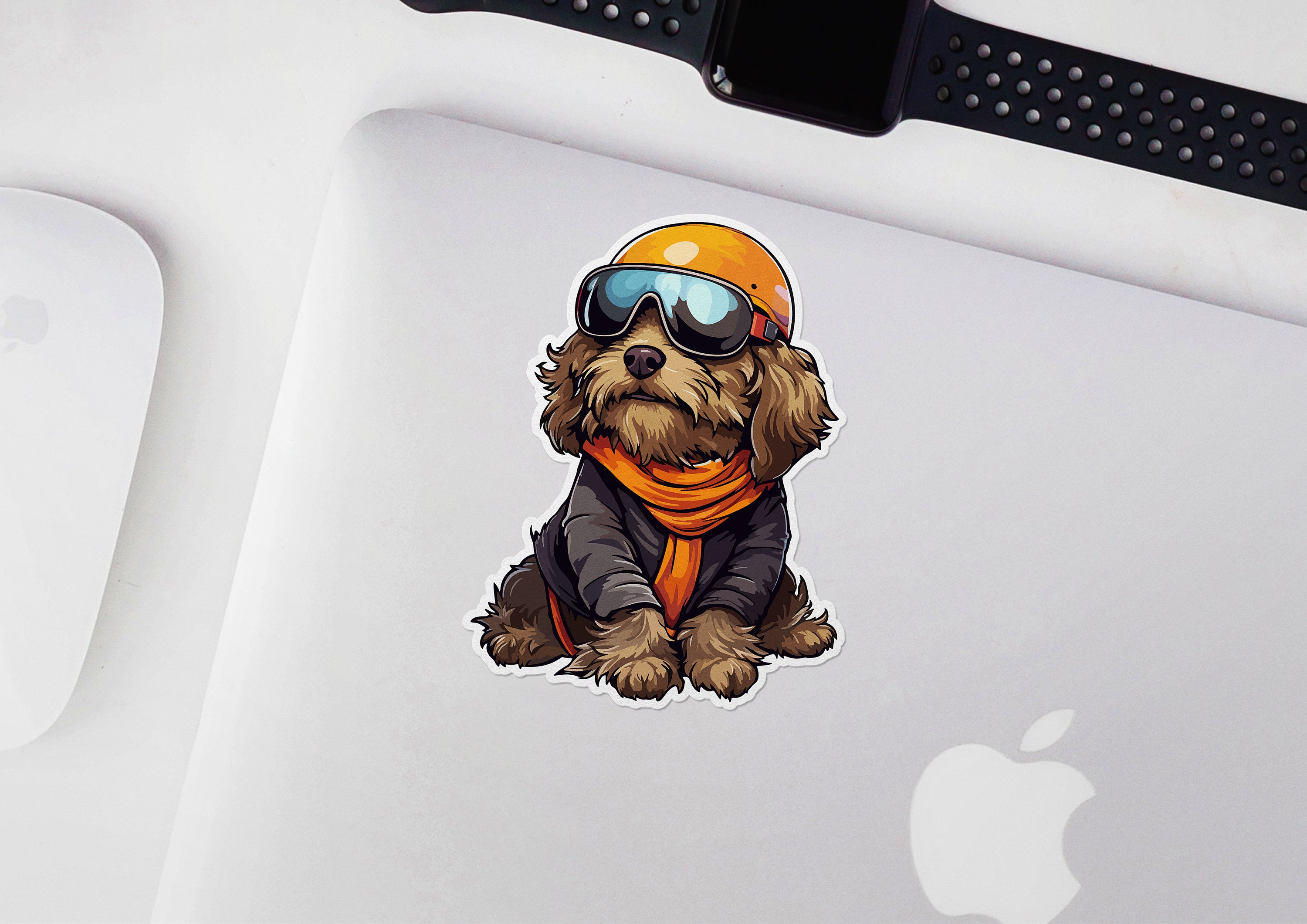 Skateboard Dog Stickers Set - 20 Pngs, Print and Cut & Digital Download ...