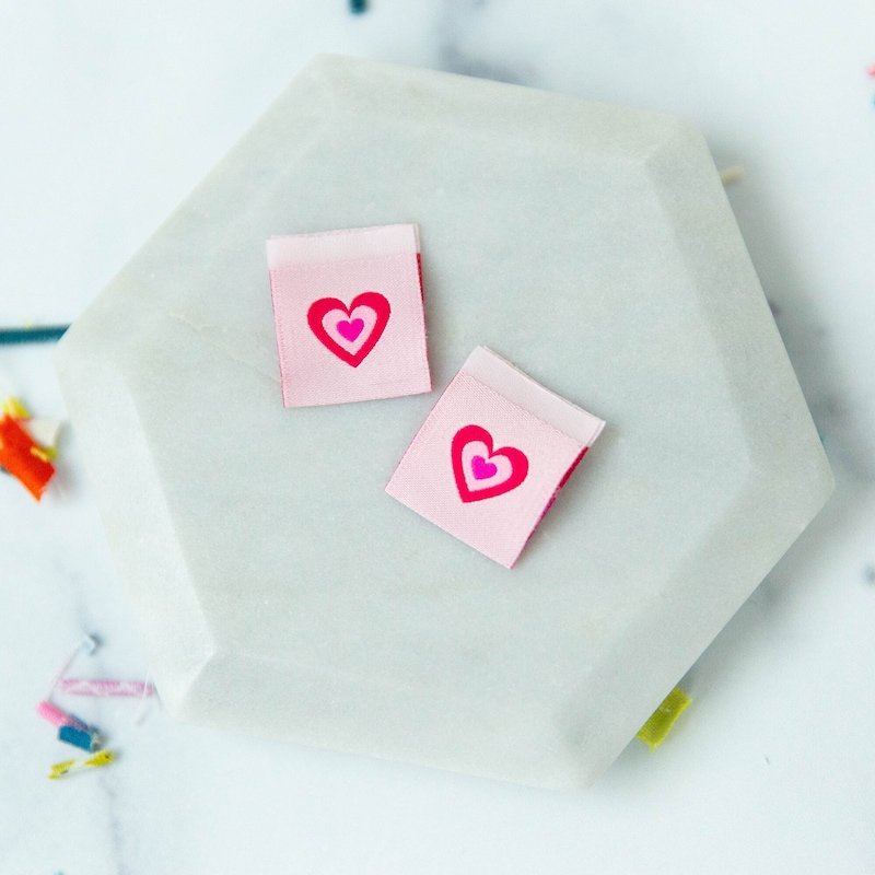 Personalized Heart Labels - Etsy