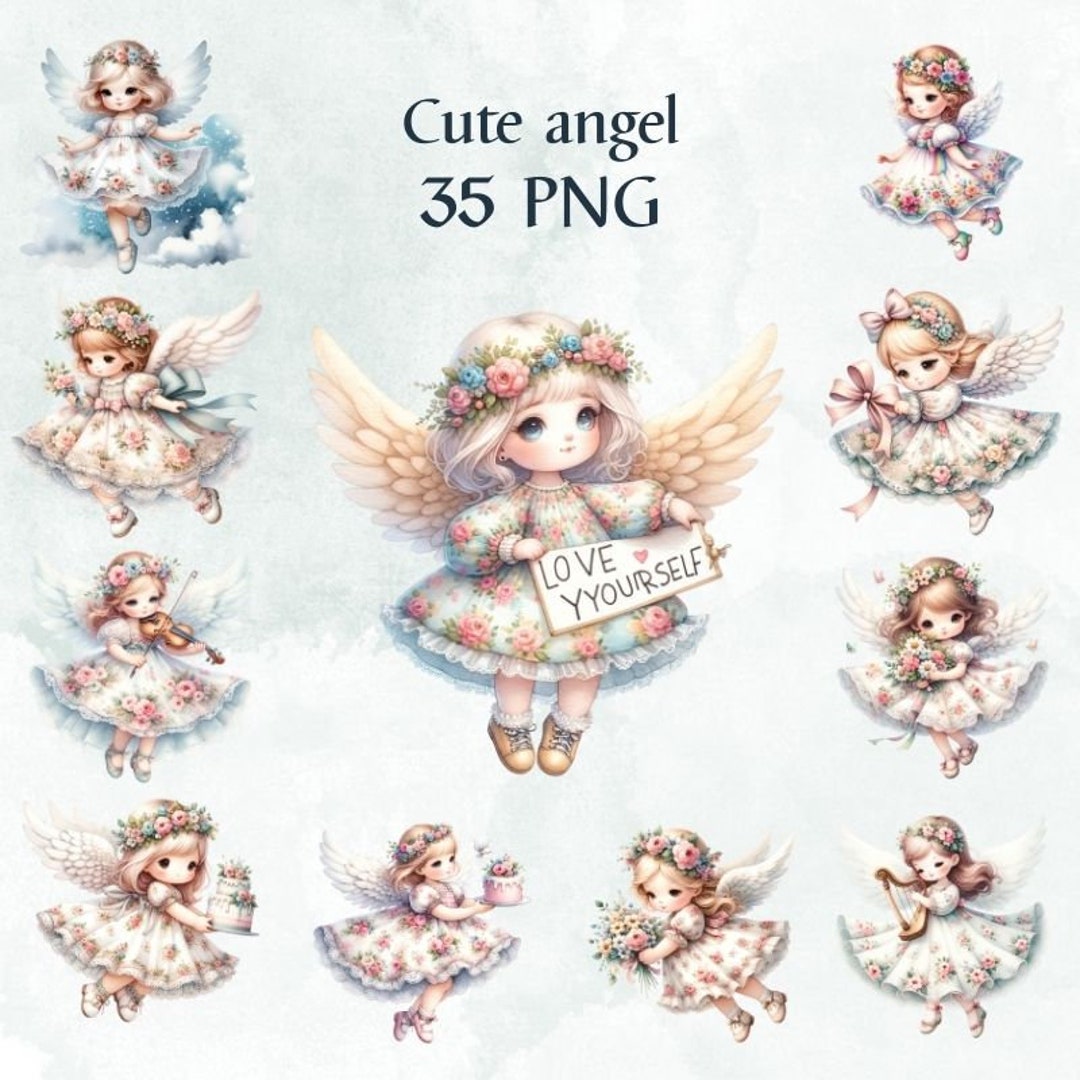 35 PNG Baby Angles, Baby Angels, Baby Shower, Gift for Kids, Kids ...